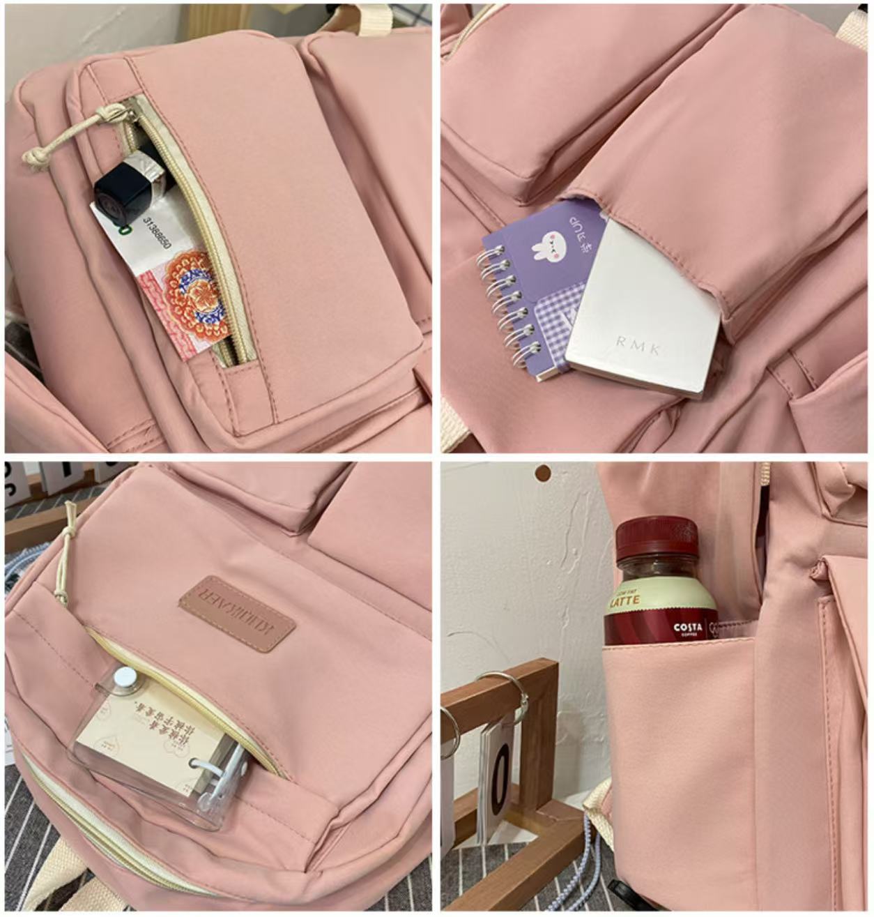 Mumu 6053 Canvas Cute Students Back Pack School Bag College Women Bags ...