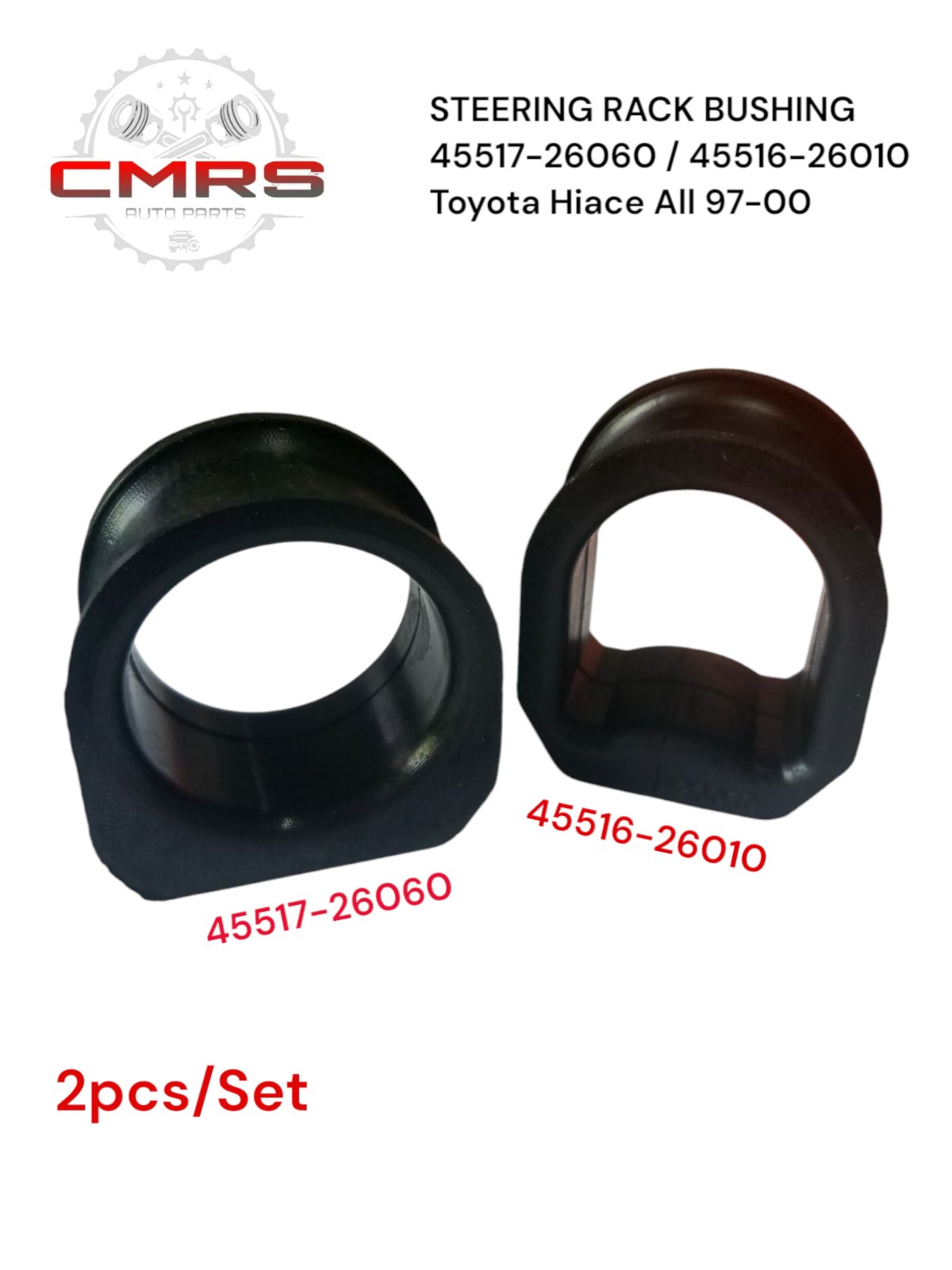 STEERING RACK BUSHING TOYOTA HIACE ALL '98-00 LH/RH 2PCS/SET ( 45516 ...