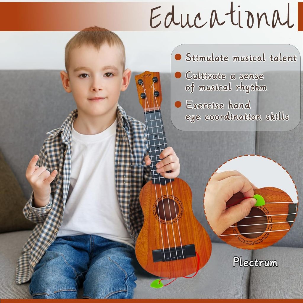 RIXTON 17inch Kids Ukulele Guitar 4 Strings Mini Guitar Children ...