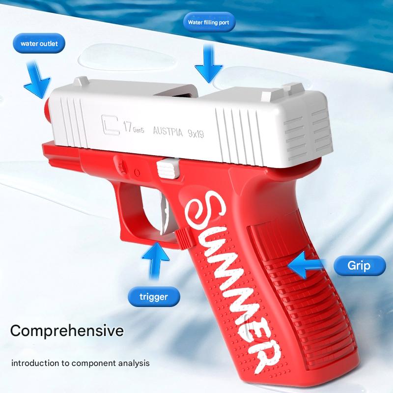 Summer manual continuous water fight children's water play toy water ...