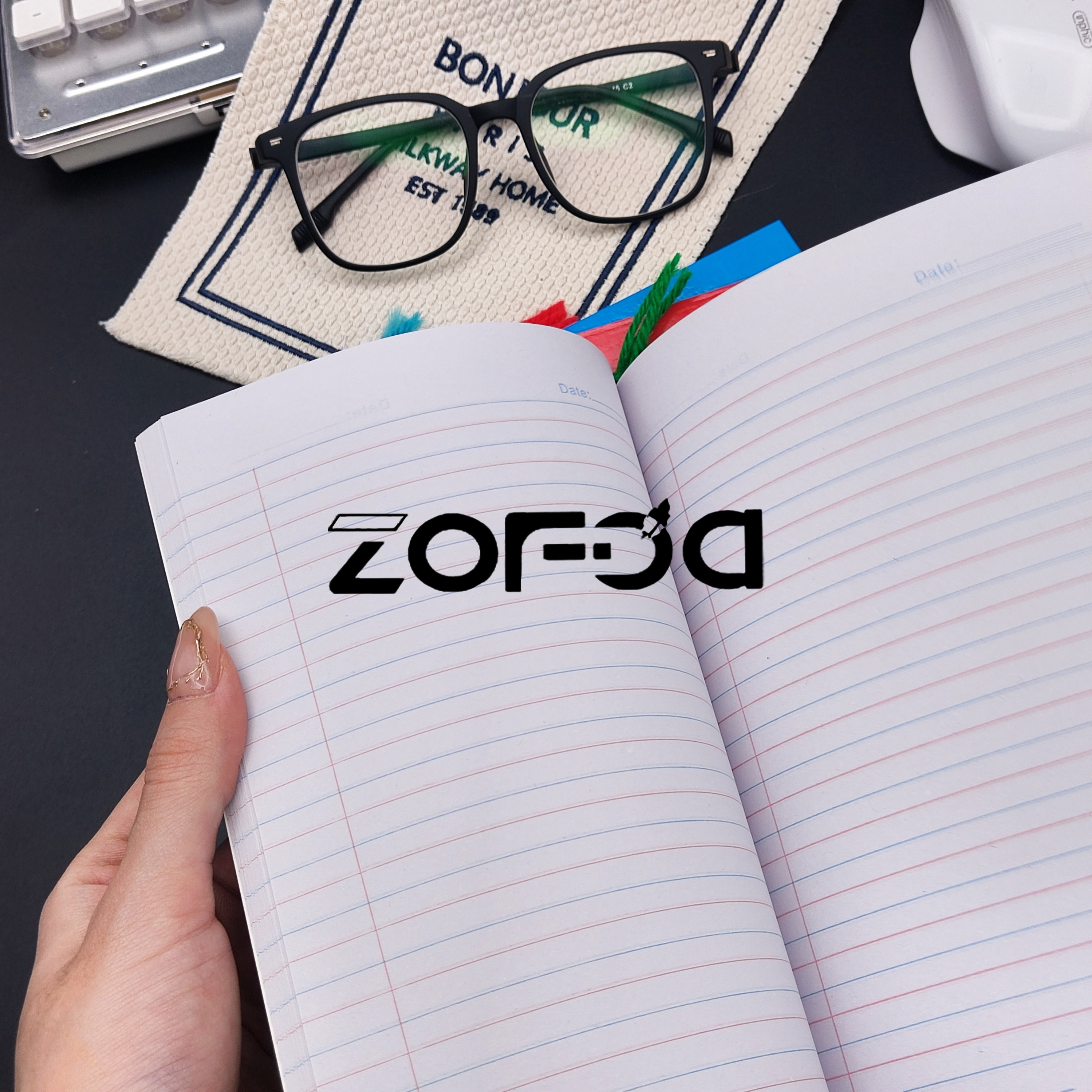 ZOFDA YARN A5 writing Composition notebook 80 Leaves 4Color Waterproof ...