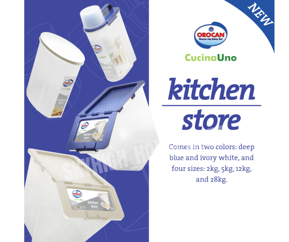 OROCAN Store Kitchen Food Storage Cereal/Rice Cucina Uno 12 and 28KG ...