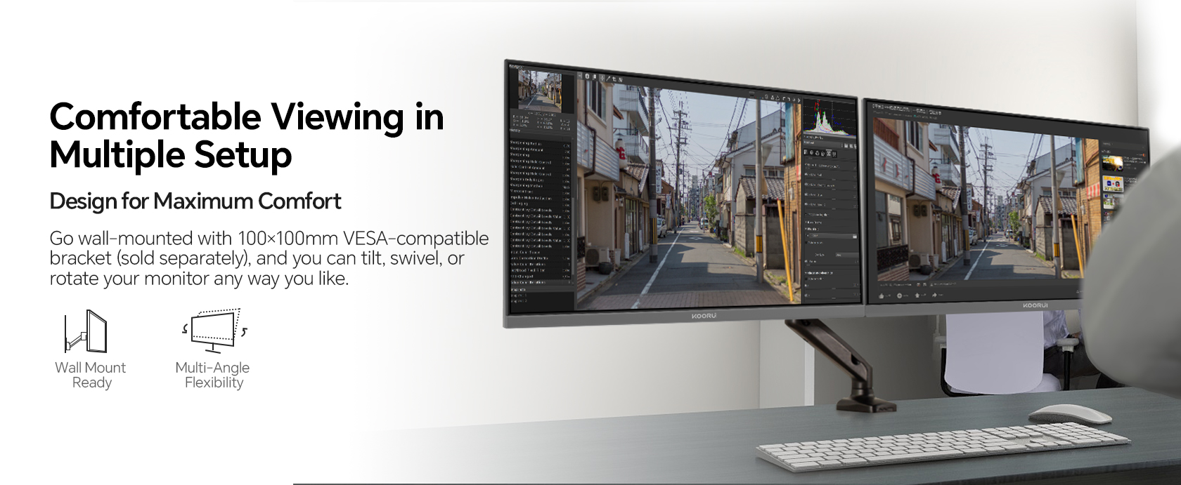 KOORUI E2212F (Powered By Hkc) Monitor 21.45 Inch Office Monitor VA ...