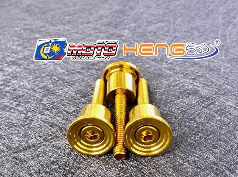 HENG CNC CONCAVE BASKET BOLT FOR WAVE 125 S / R 3PCS PER ORDER | Shopee ...