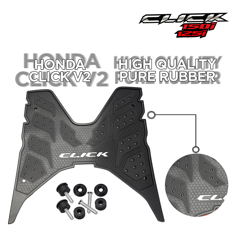 HONDA Click Rubber Footboard Matting 125i /150i With Bolts and Nuts Mat ...