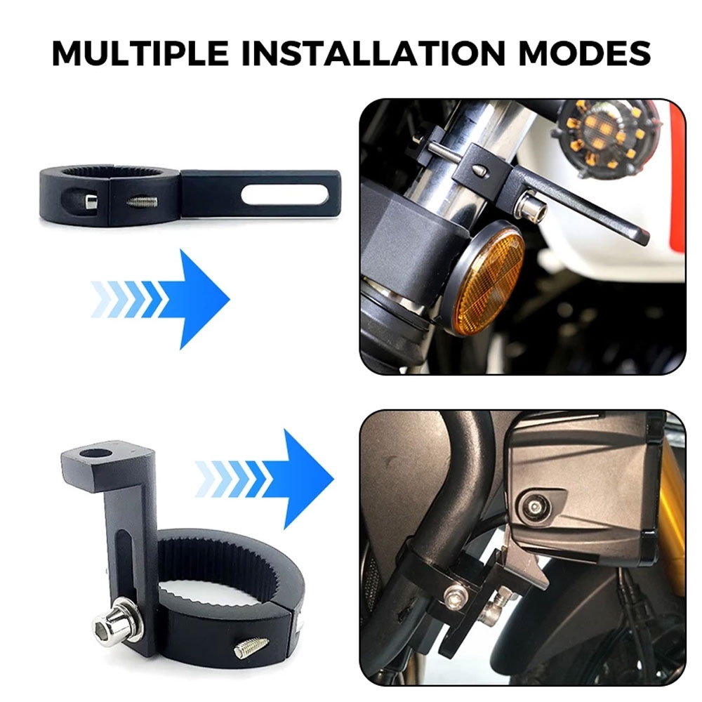 HOTSPEED Alloy Motorcycle Mini Driving Light Bracket Led Light Mount Clamp Headlight Alloy ...