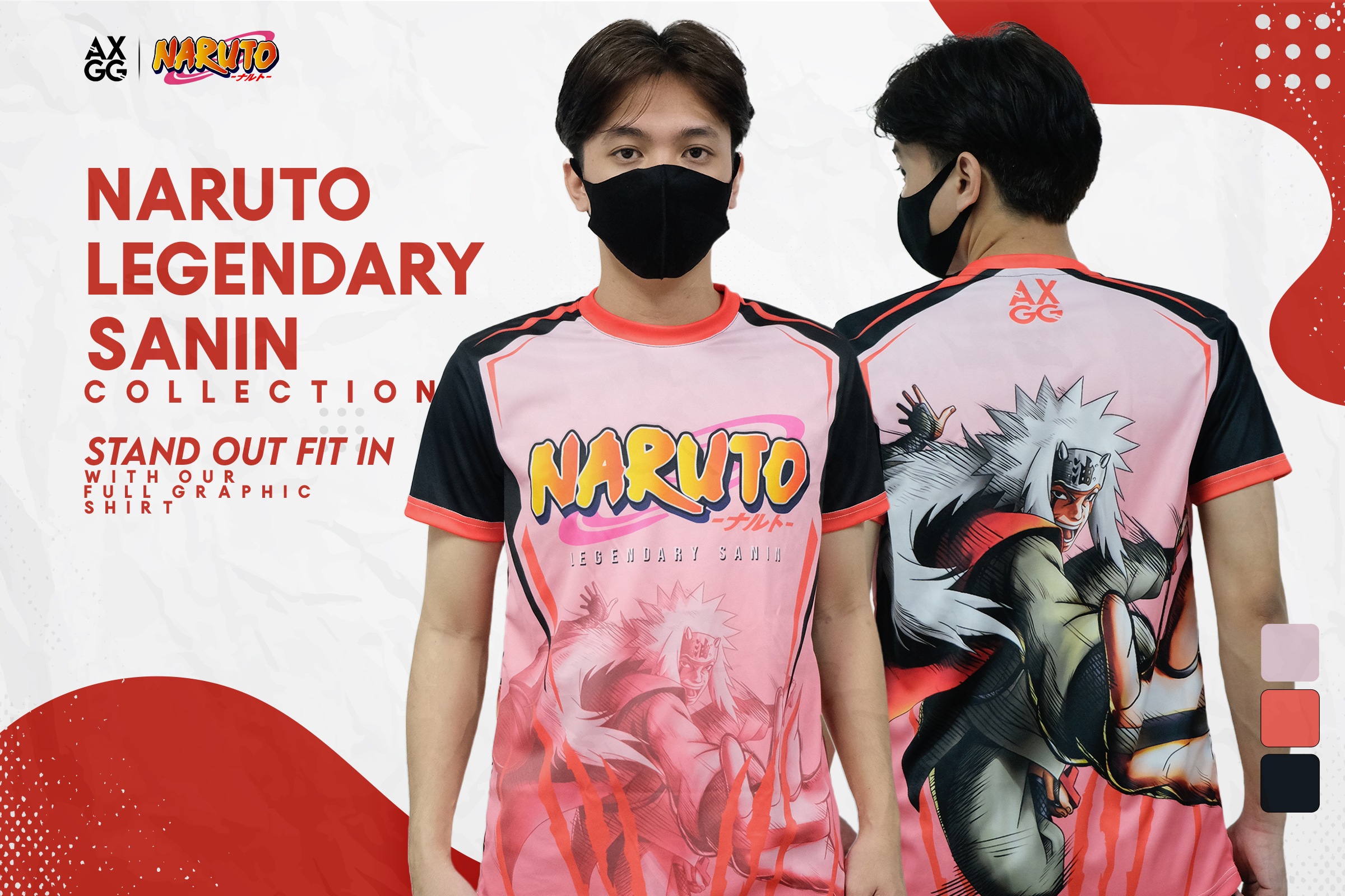AXGG ' Naruto - Legendary Sannin ' Anime T-shirt | Shopee Philippines