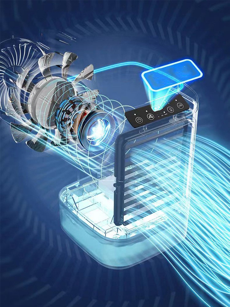 TIXX Desktop Air Cooler Fan 900ml Mini Desktop portable Style Aircons ...