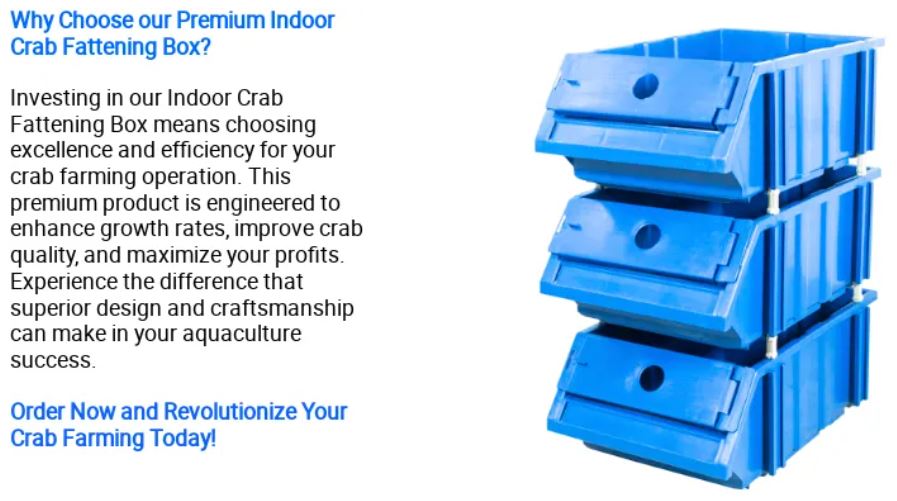 Allied Crab Fattening Box Cage Indoor Crab Farming | Shopee Philippines