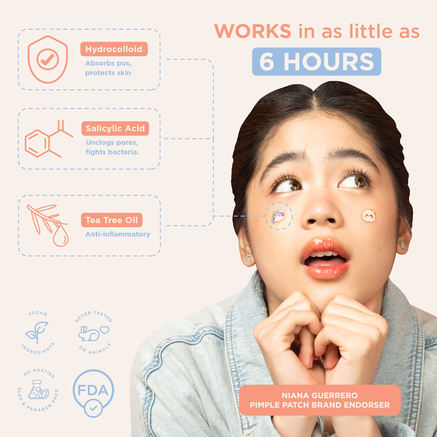 MULTICOLORED STARS Posh Skin Pimple Patch 24pcs - Hydrocolloid Acne ...