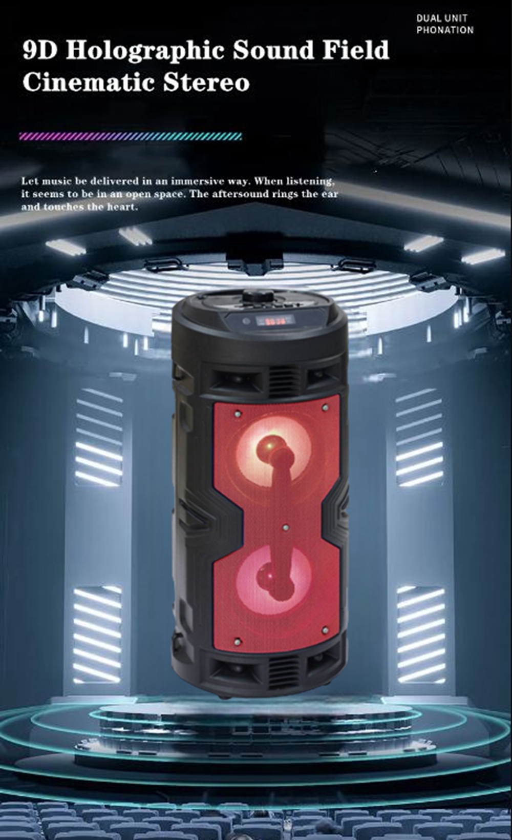 SK-1039/SK-1201 Hi-Fi Wireless Karaoke Bluetooth Speaker with USB/TF/FM ...