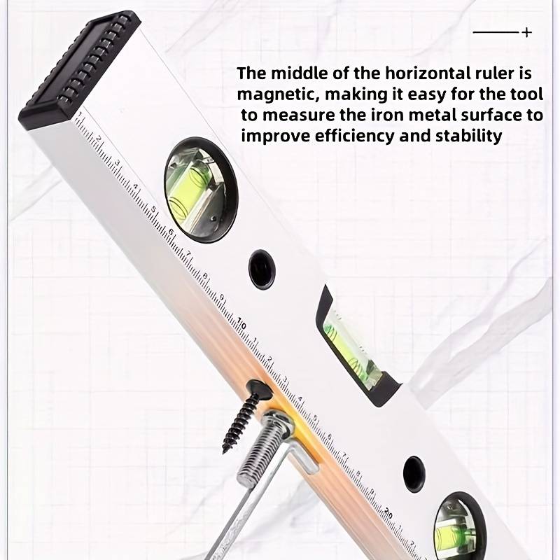 DURALEVEL Magnetic Level – Durable Aluminum, Golden Finish, Accurate ...