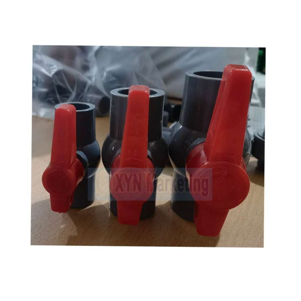 PVC Fittings Ballvalve/Patente(1", 3/4", 1/2")Grey/Blue | Shopee ...