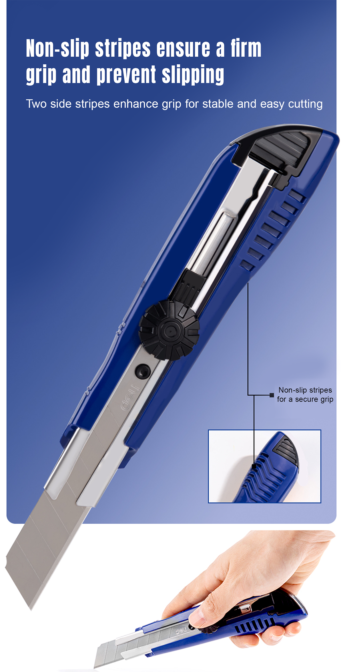 Deli 2043 Cutter 8 Snap-off Blade | Shopee Philippines