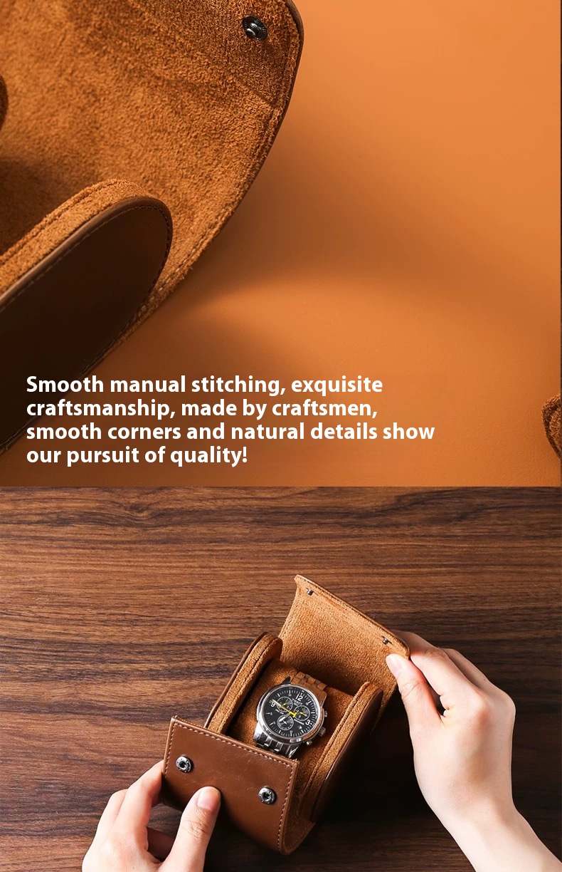 High quality Multifunctional Watch Roll Travel Case Leather Watch Roll ...