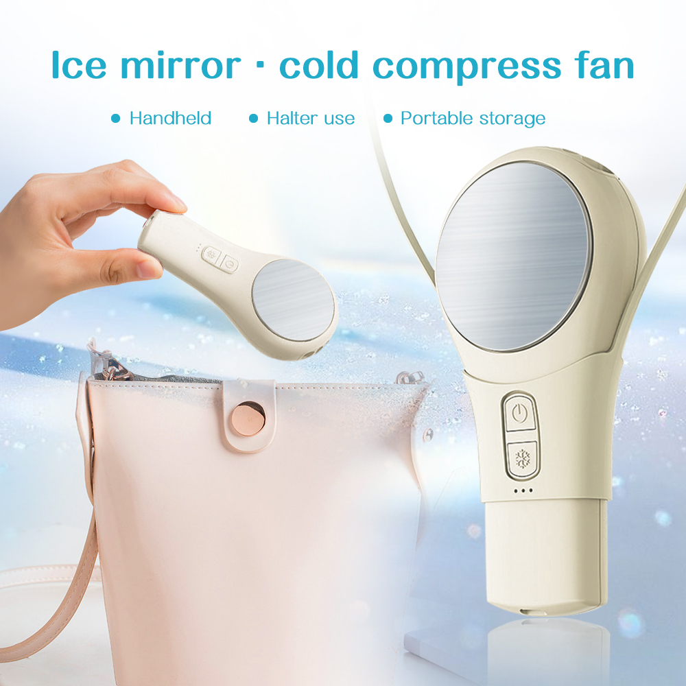 High Speed Handheld Cooling Fan Portable Cooler Ice Plate Cold Fan ...