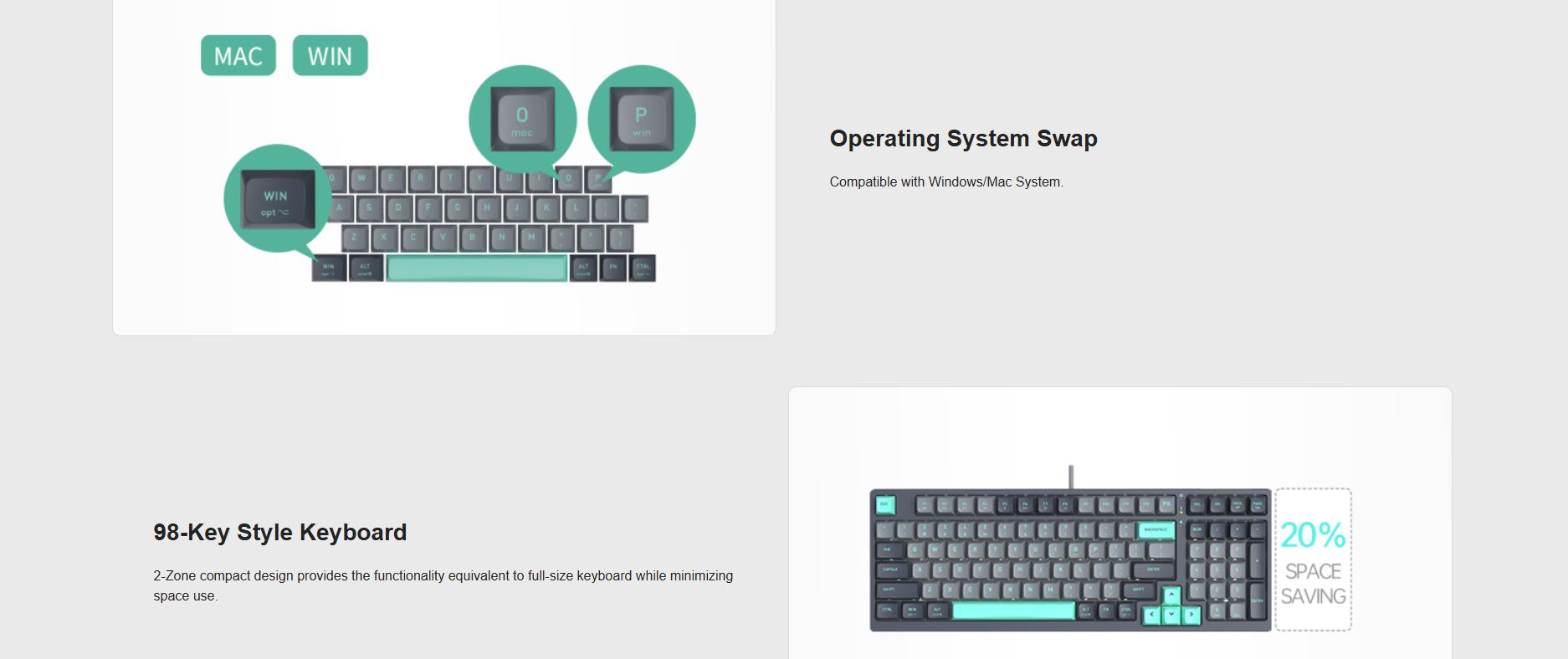 A4Tech Wired Mechanical Keyboard Fstyler FS300 (Panda Rock Climbing ...