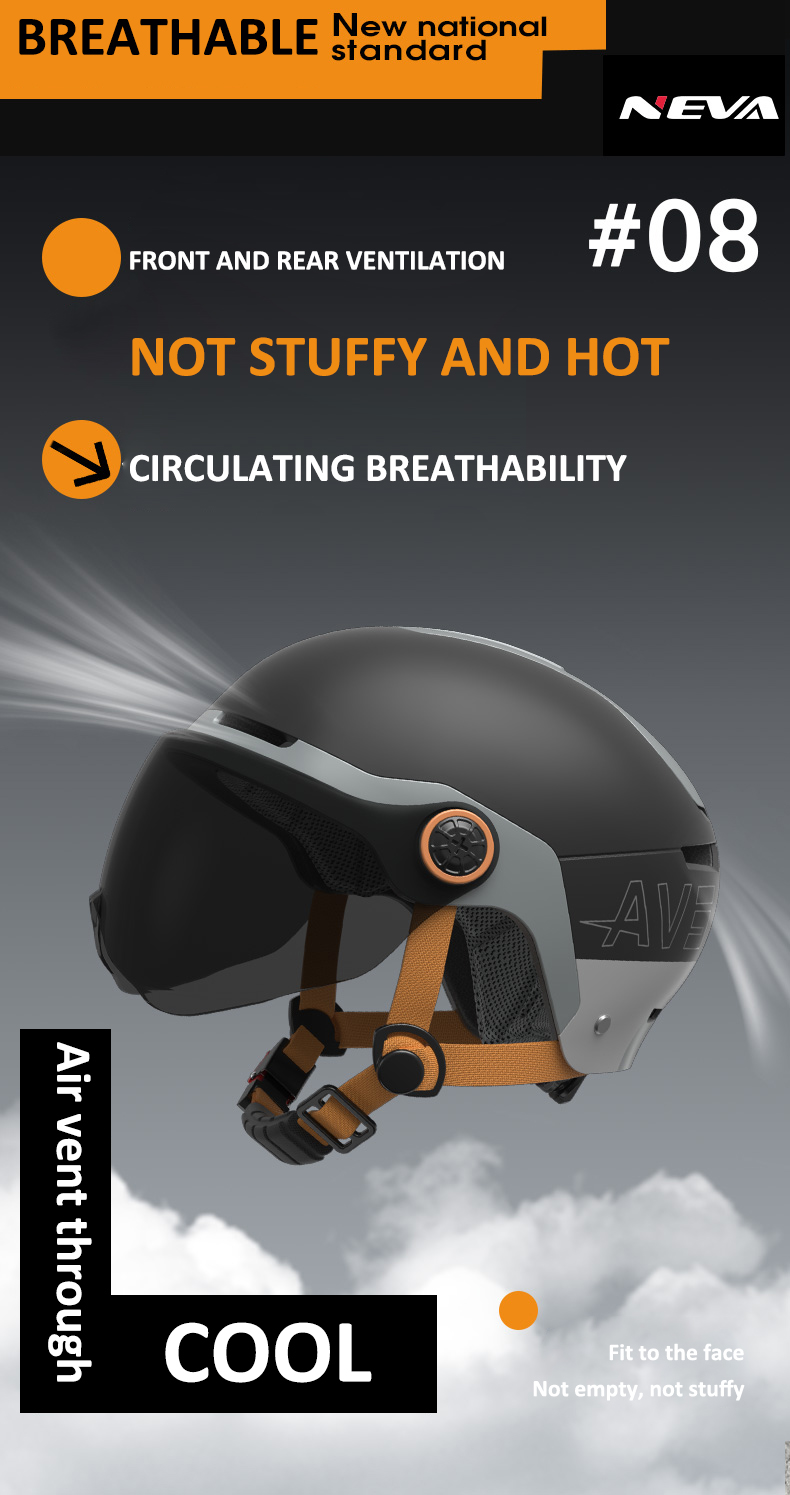 NEVA Original Couple Motorcycle Helmet Half face Unisex with Icc ...