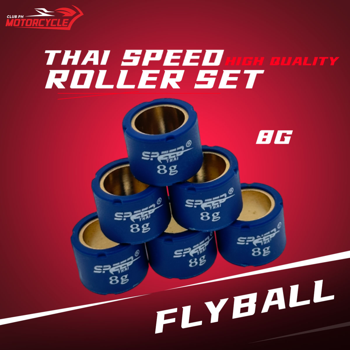 CLUB PH Motorcycle Speed Thai Roller Set / Flyball Made in Thailand ...