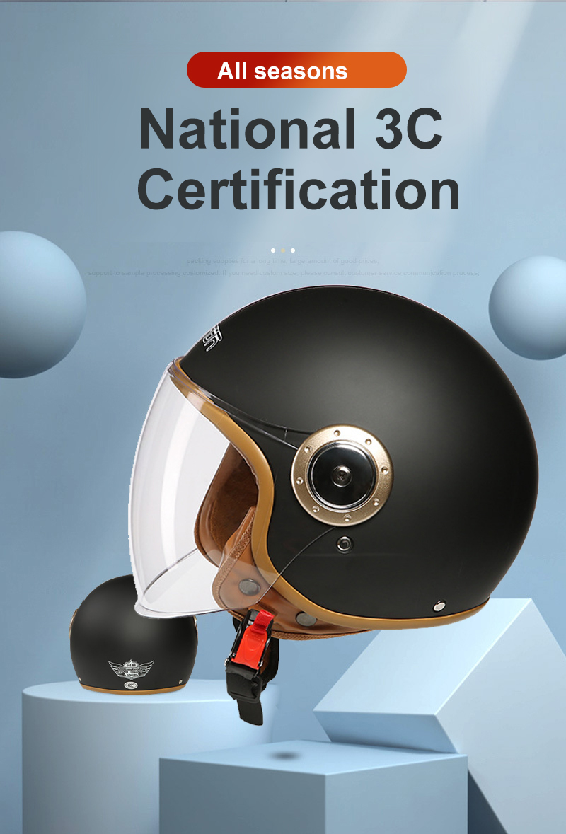 Anak CI-37 ICC Original Half Face Classic Vintage Helmet Motorcycle for ...