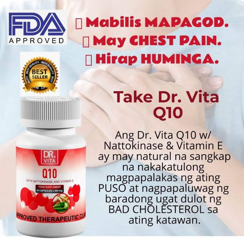 Dr. Vita Q10 with Nattokinase & Vitamin E – Advanced Heart & Cardiovascular Support | Shopee ...