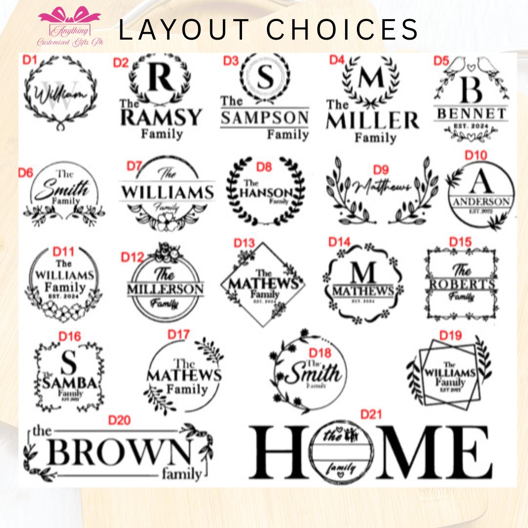 LASER ENGRAVED Personalized Wooden CHOPPING BOARD with RIBBONS | Gift ...