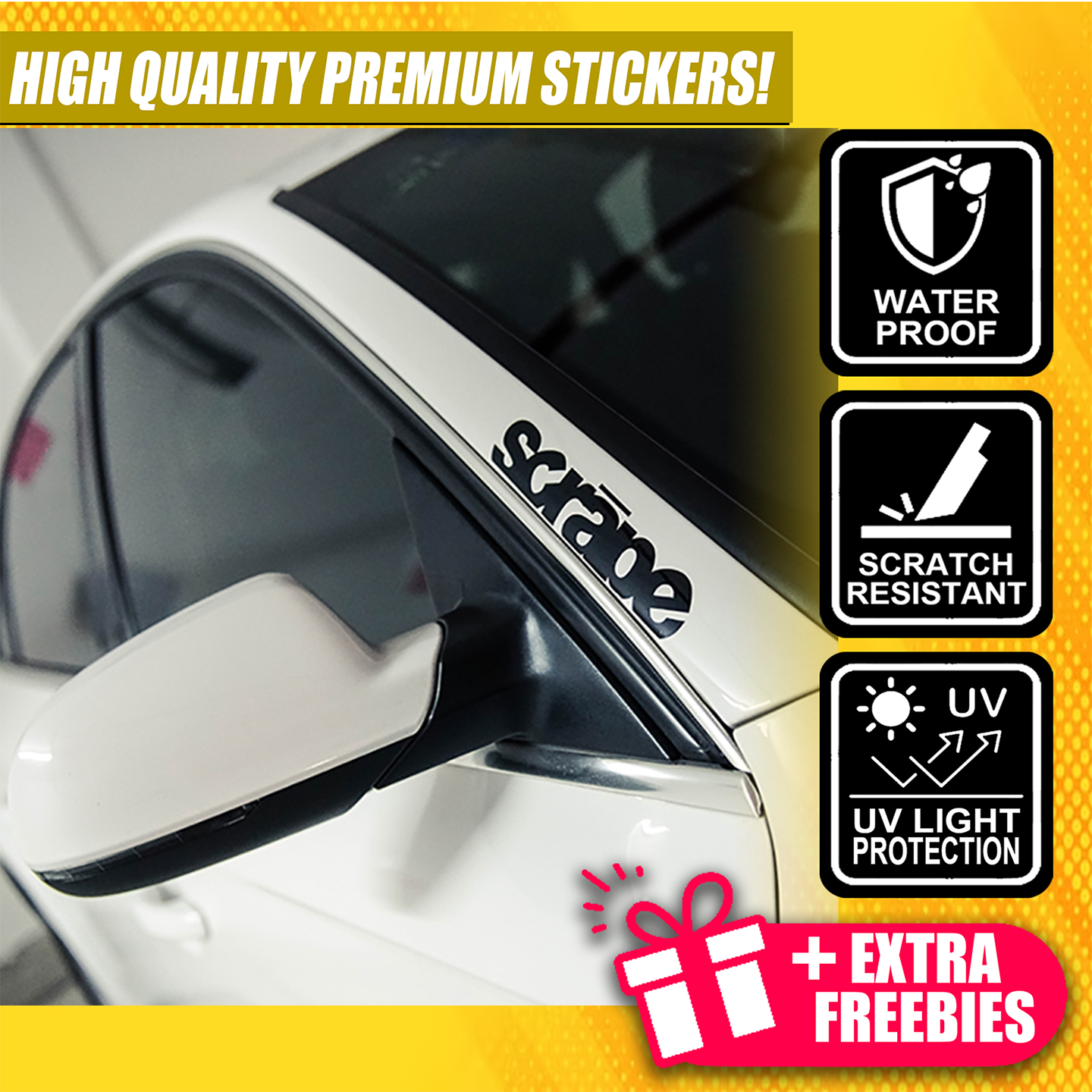 Scrape Sticker for Motorcycle Lowered Jdm Culture Waterproof Stickers ...