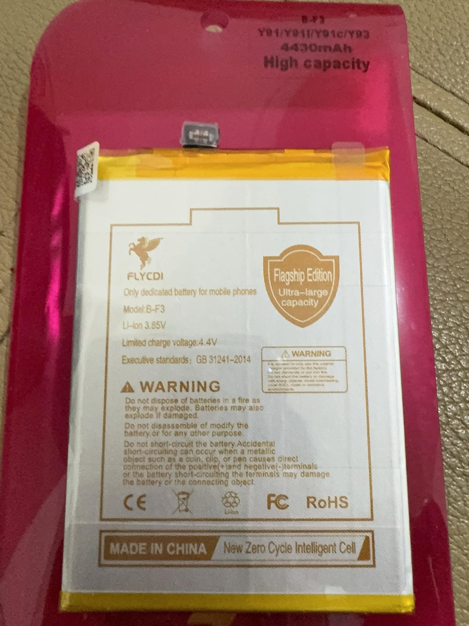 Flycdi BF3 Battery for vivo Y1s Y91 Y91C Y93 y93s Y90 4430mAh high ...