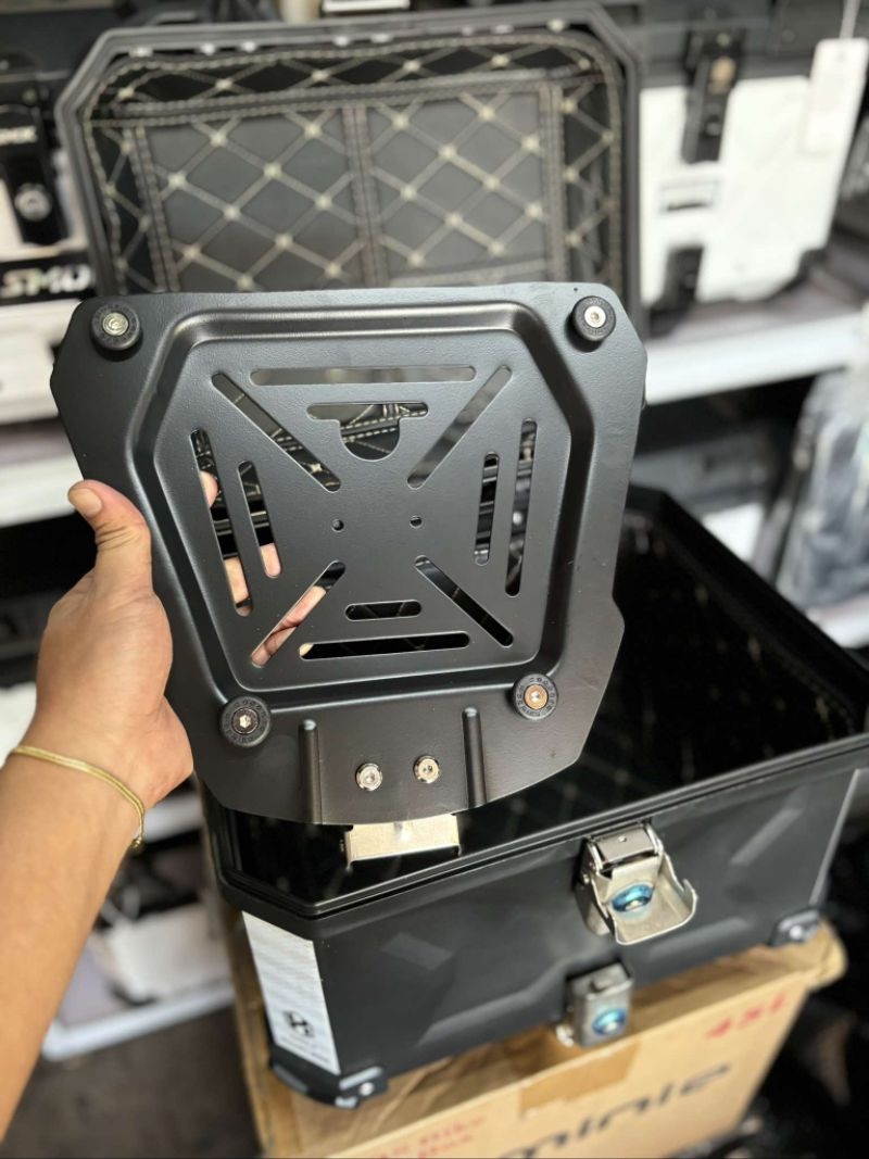 HNJ v5 3X ABS 45 LITERS TOP BOX WITH BACKREST | Shopee Philippines