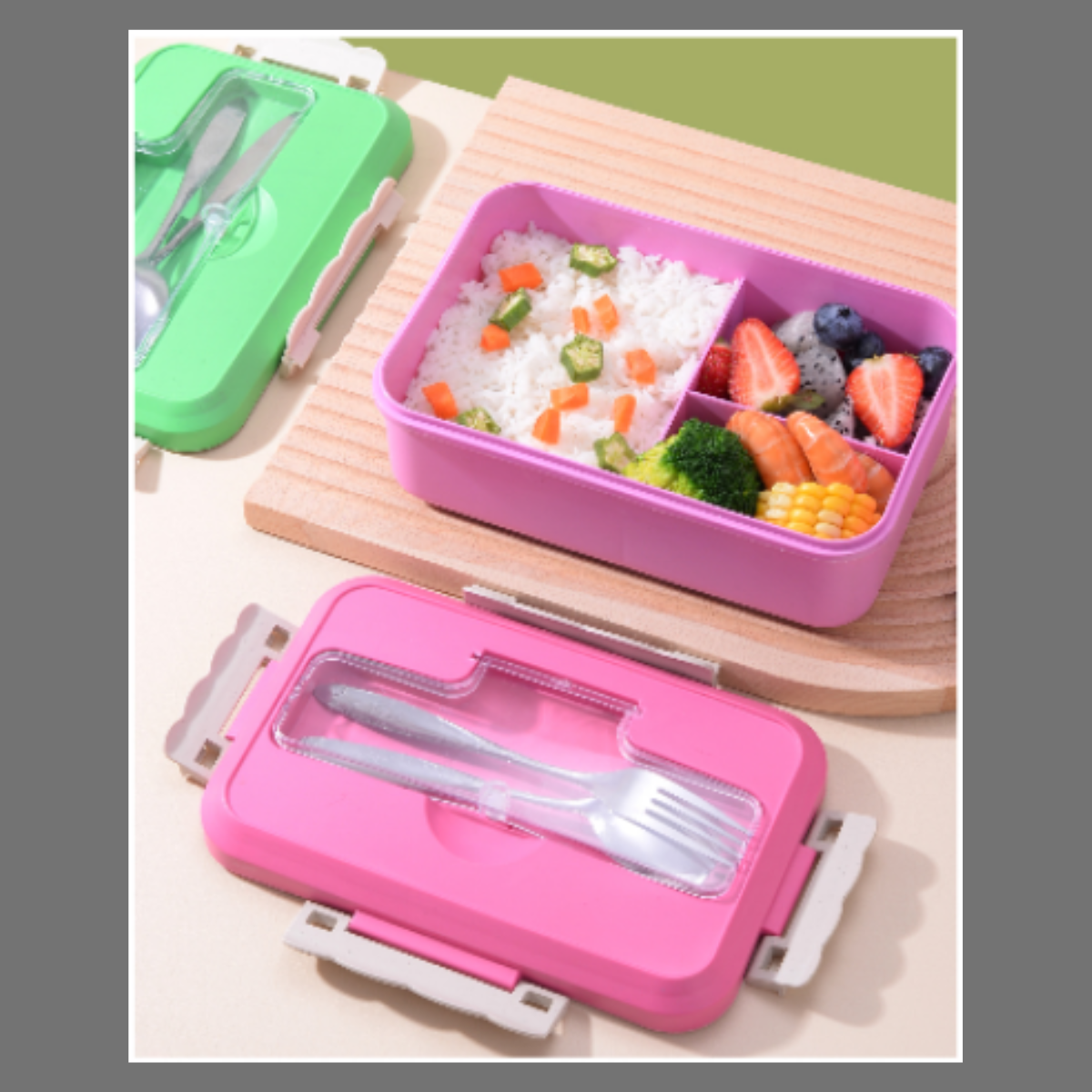 Lunch Set for Kids/Teens/Adults - Lunchbag, Water Bottle, and Lunch Box ...