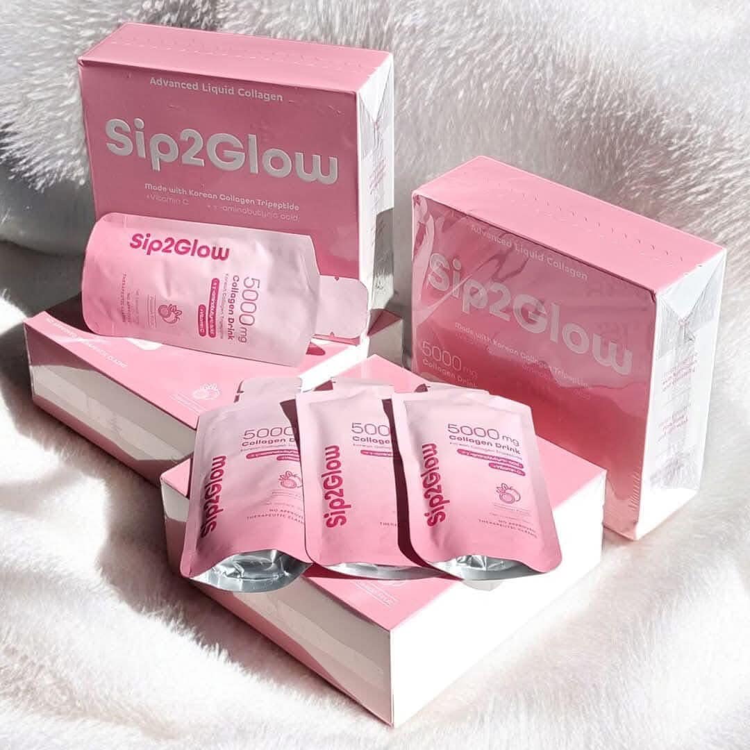 Sip2Glow Advanced Collagen Drink with Korean Collagen Tripeptide Glow ...