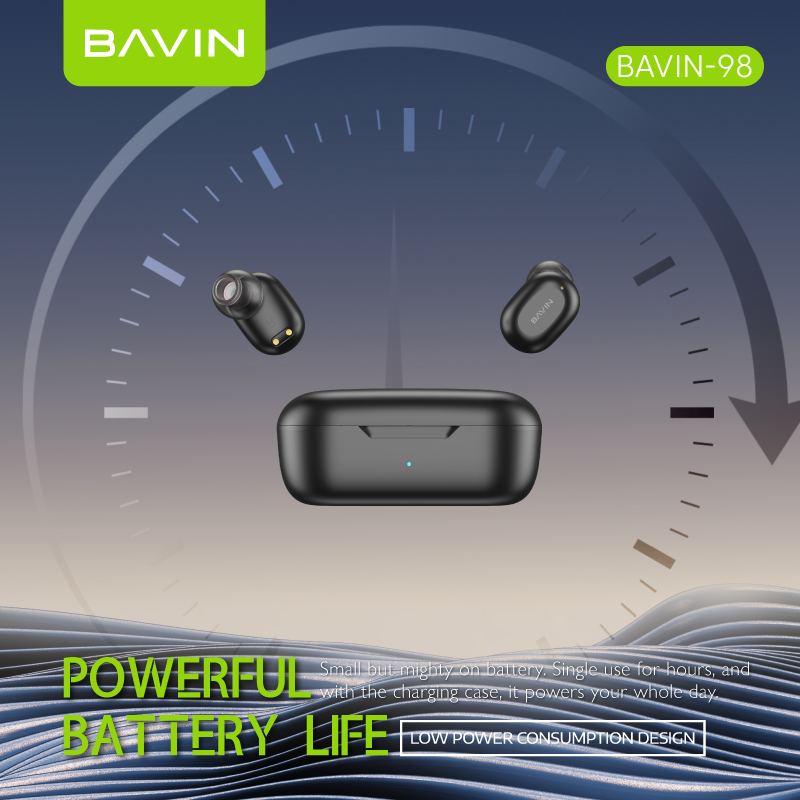 BAVIN BA98 HiFi Audio Bluetooth Wireless TWS Earbuds w/ Lightweight ...