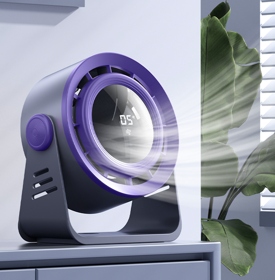 nss Air Circulation Fan Quiet, 3-Speed, 360° Rotation desk fan electric ...