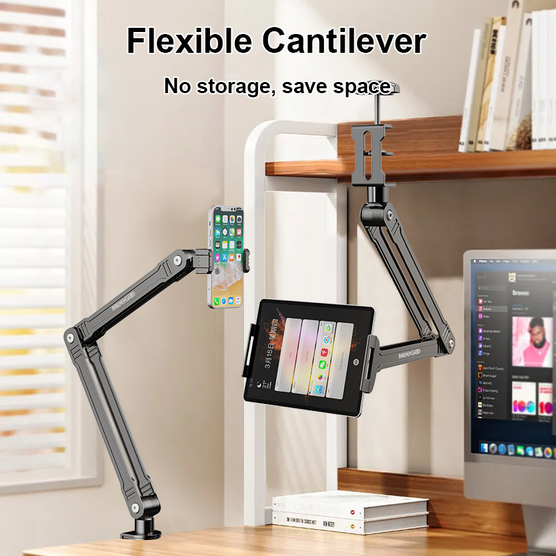 MeeGoo Lazy Phone Holder 360° Rotating Tablet Stand Adjustable for iPad ...