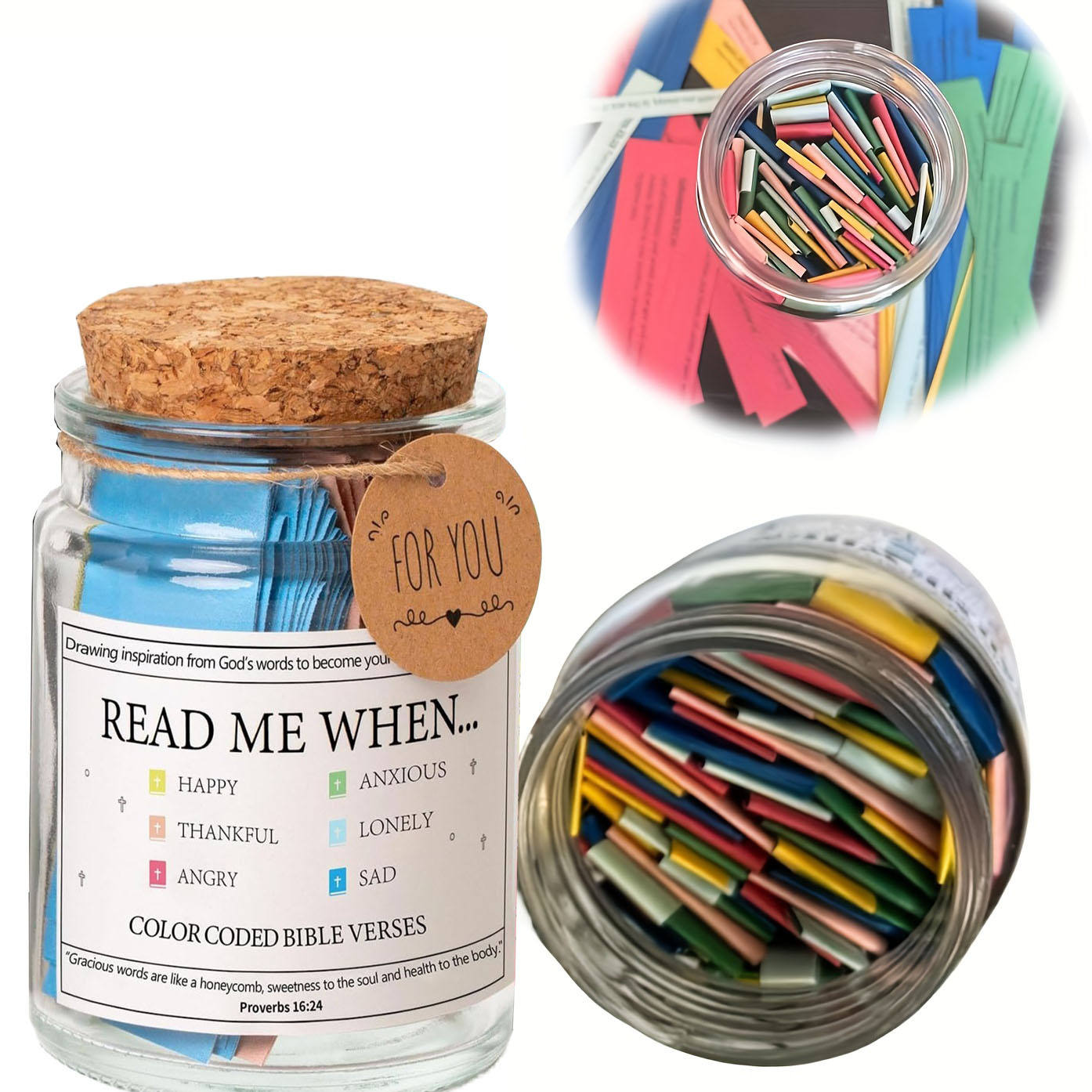 Bible Verse Jar Prayer Cards with Emotional Support Scriptures ...