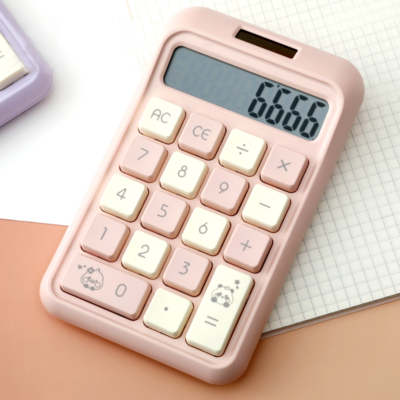 Cute Colorful Calculator Large Display Mechanical Dot Keyboard Big ...