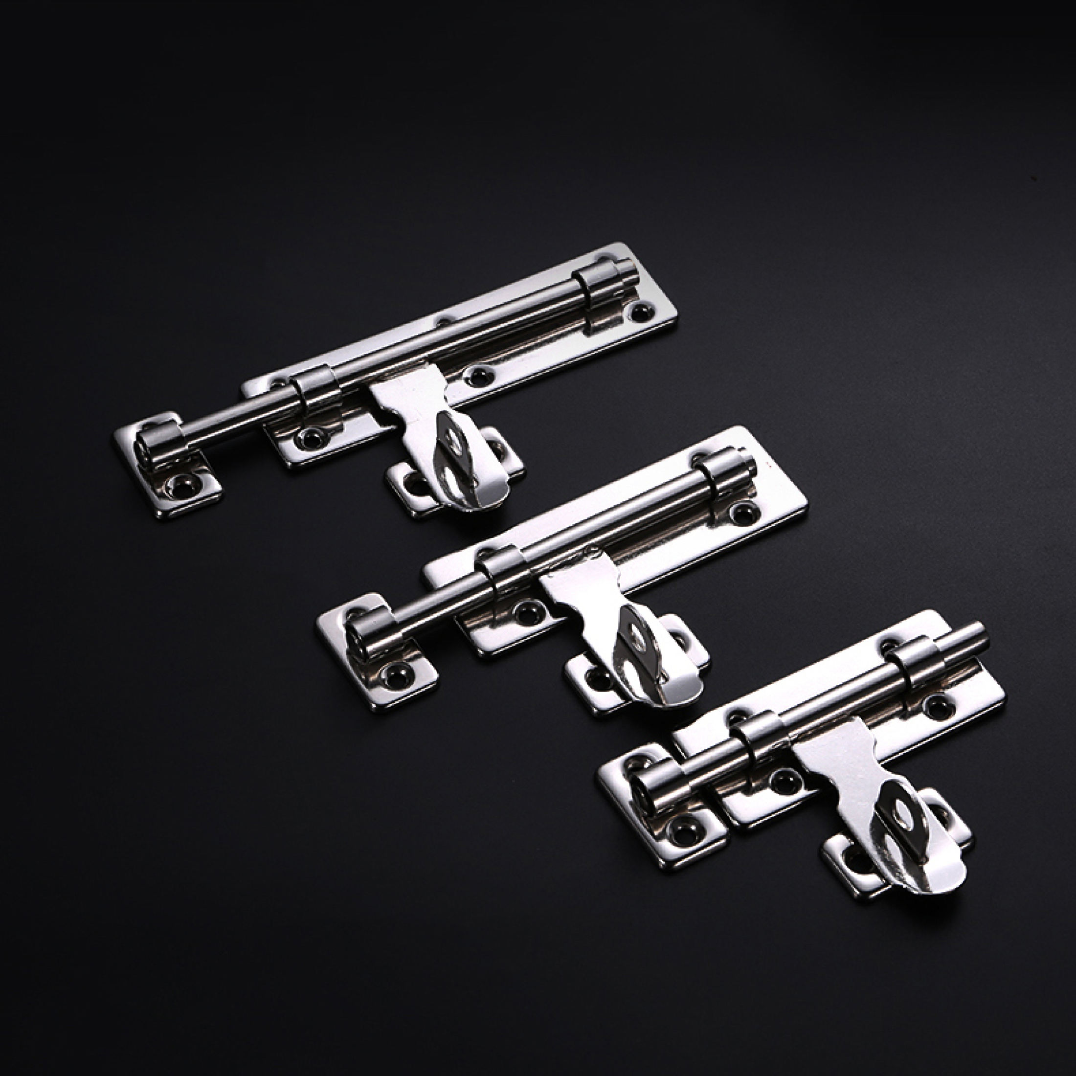 1Pc 4" 6" 8" Hardware Door Lock Bolt Latch Stainless Steel Security ...