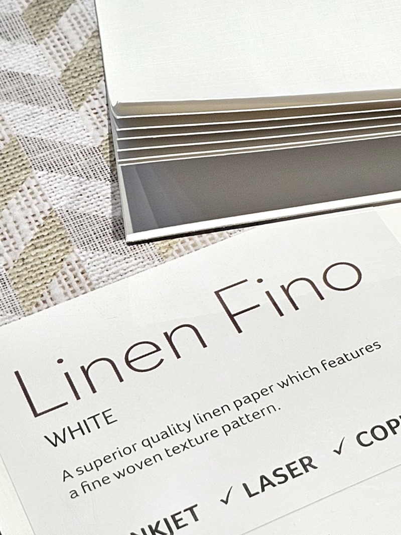 Linen Fino White Linen Paper 120gsm / 200gsm | Shopee Philippines