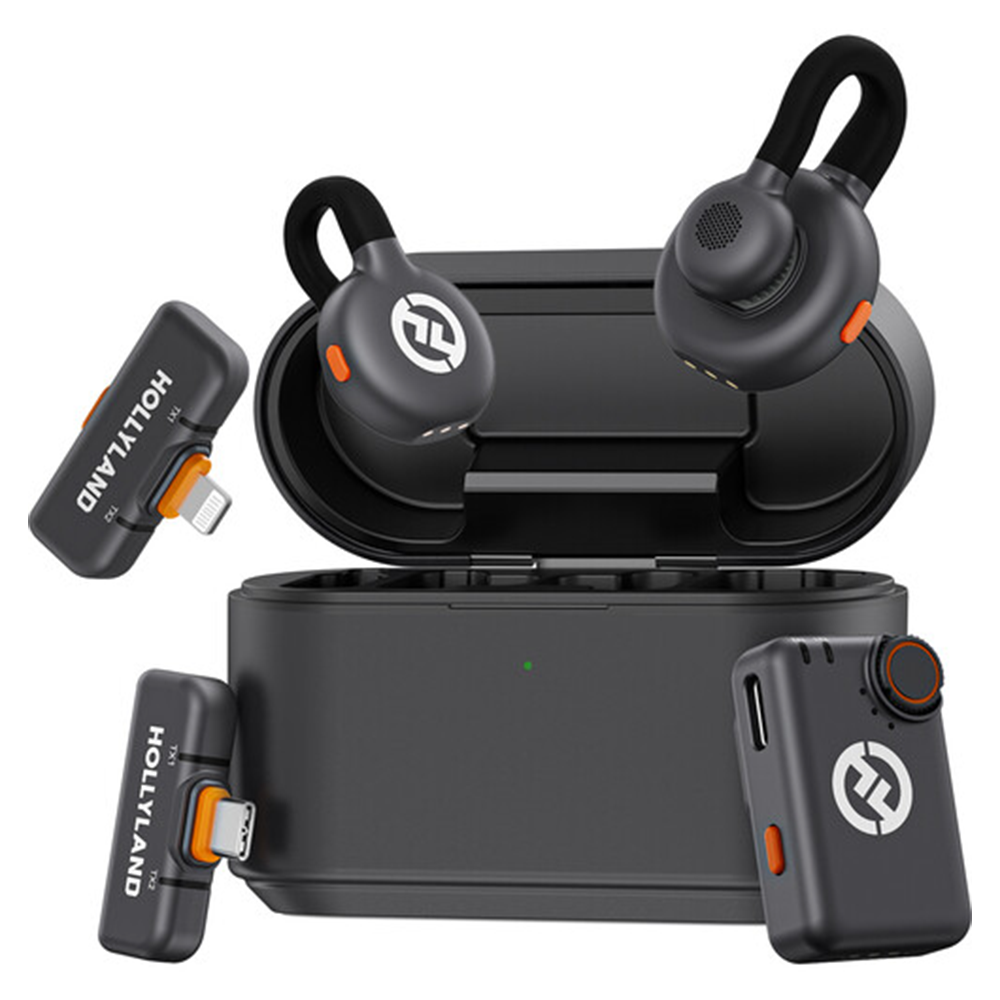 HOLLYLAND LARK M2S Concealed Wireless Microphone w/ Noise Cancellation ...