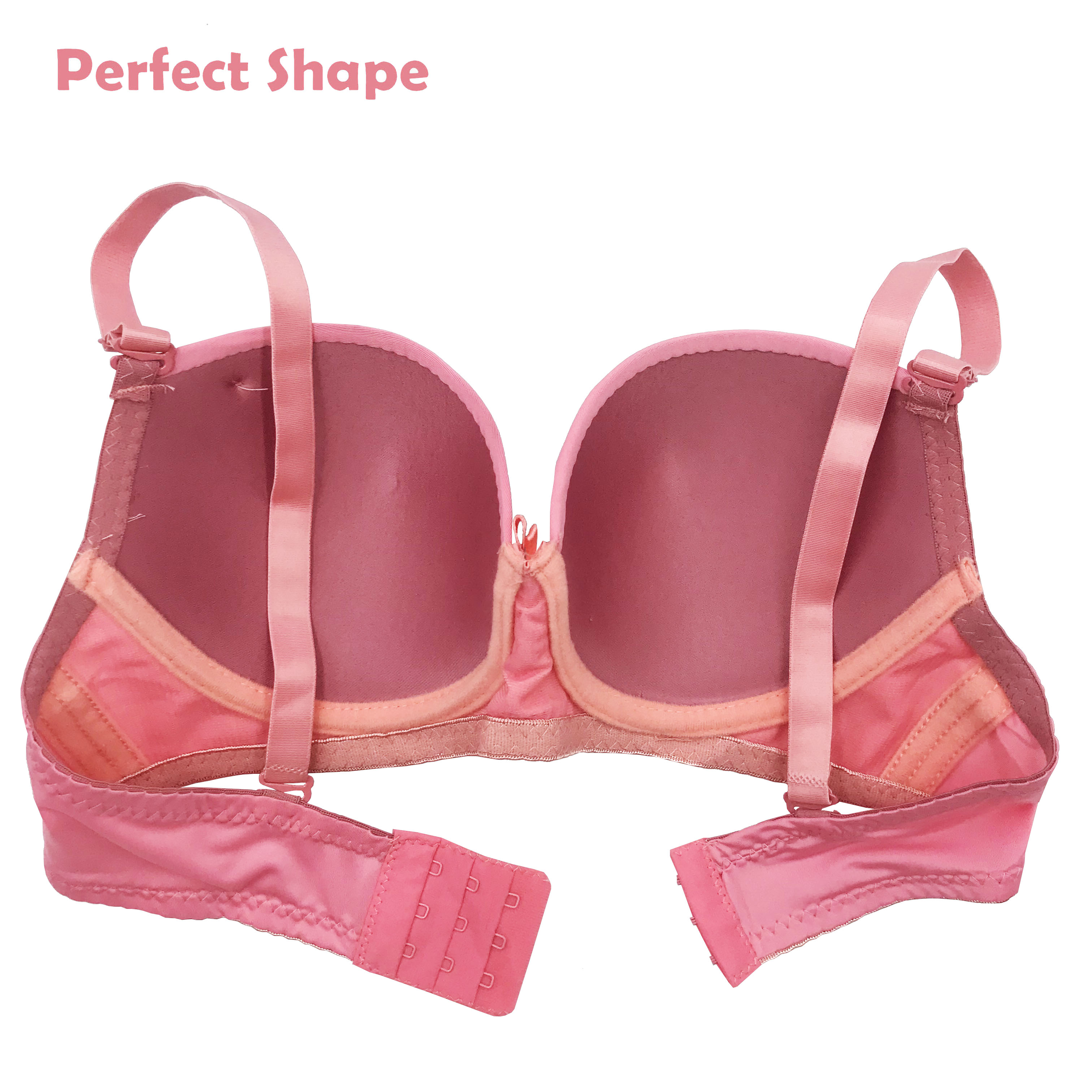 Perfect Shape Cup AB Big Plain Basic Bra with Wire for Women Strapless ...