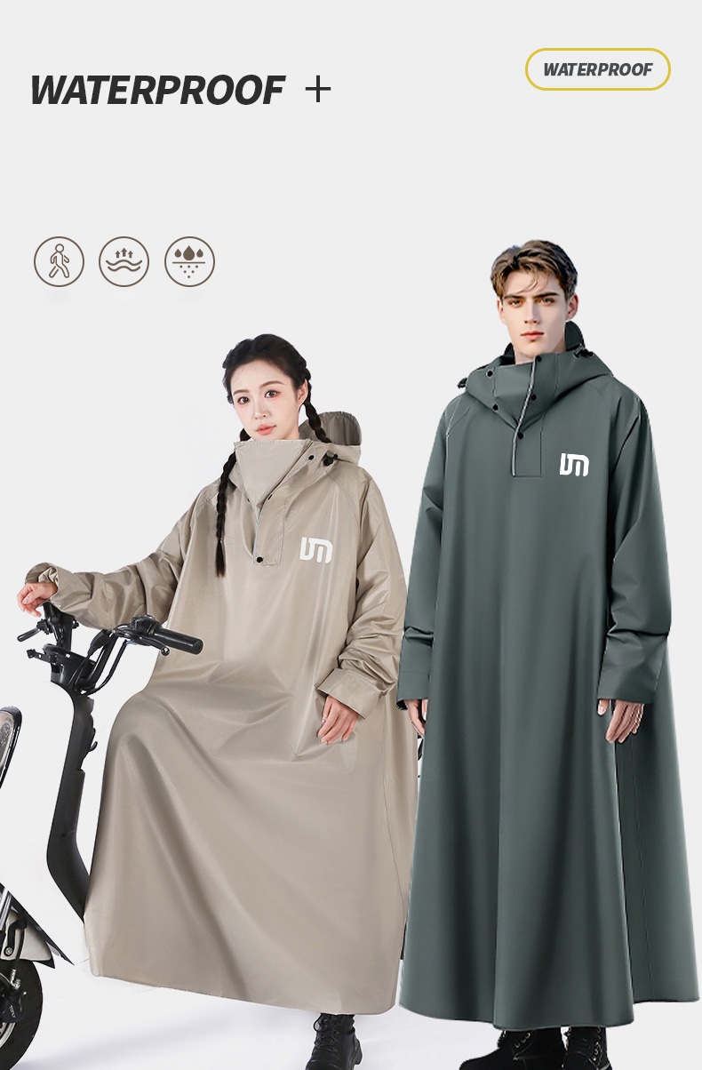 [Local]Rain Coat Poncho Raincoat Thickened and Lengthened Piece ...