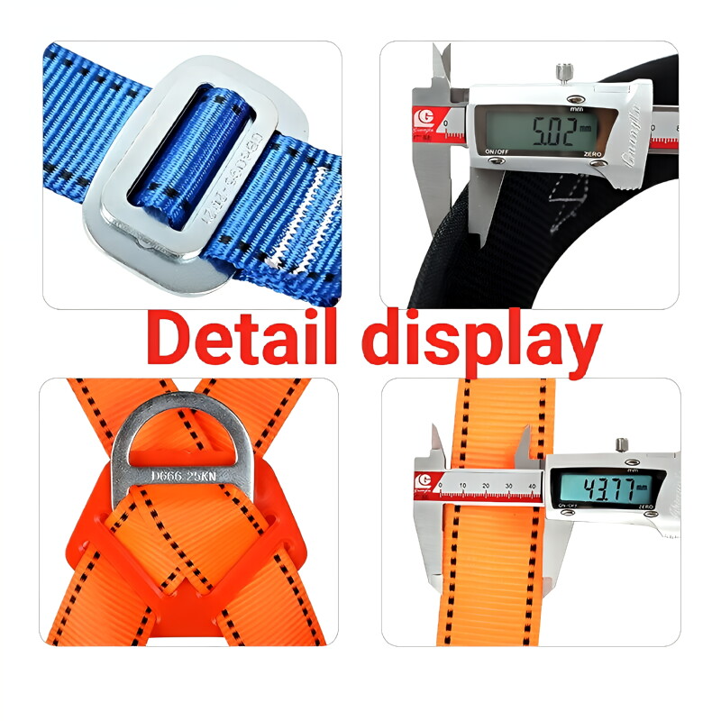 Anti fall safety belt with hook, full body safety belt structure ...