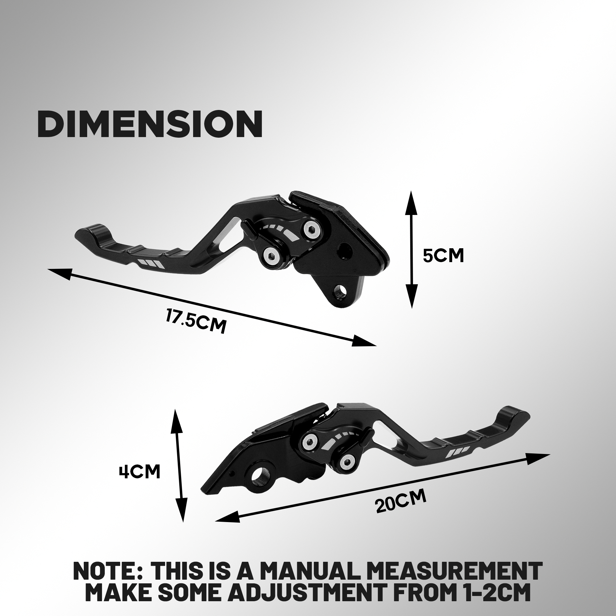 CLICK V2 / CLICK V3 COMBI CNC ALLOY BRAKE LEVER SET FOR HONDA CLICK V2 ...