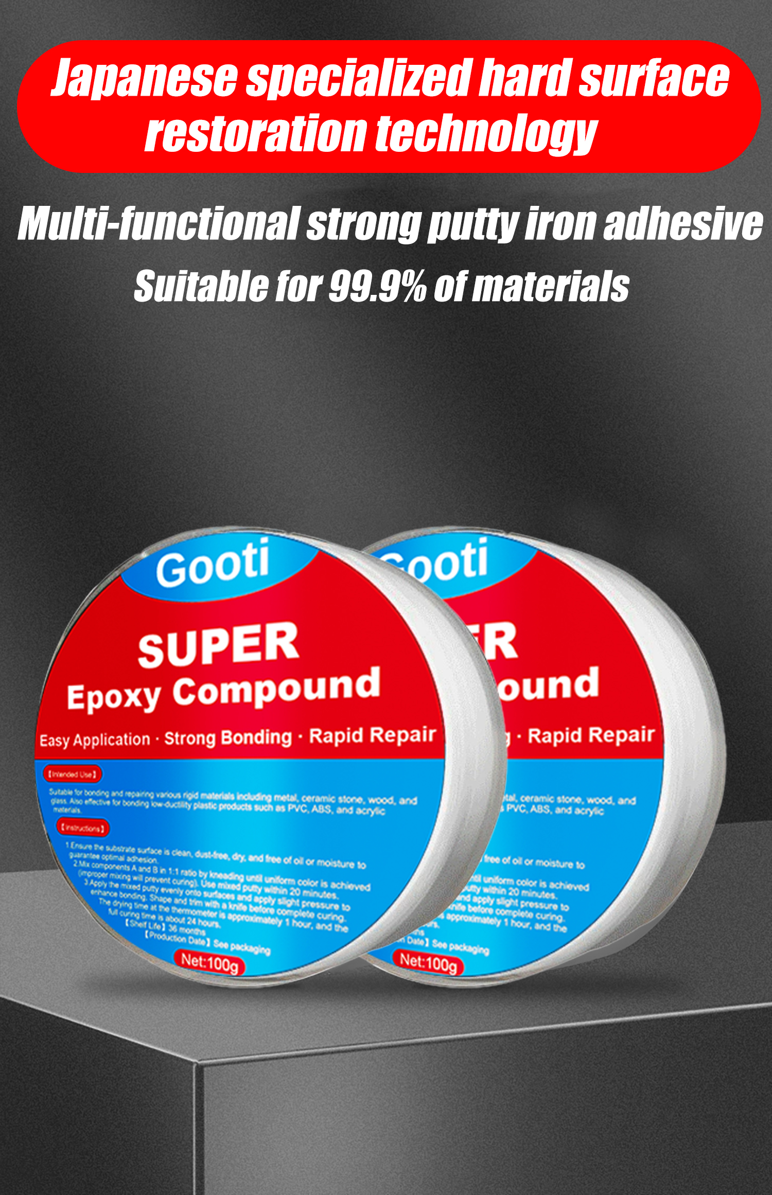 Multi Purpose Mud Iron Glue Epoxy Sealant Material Adhesive Waterproof ...