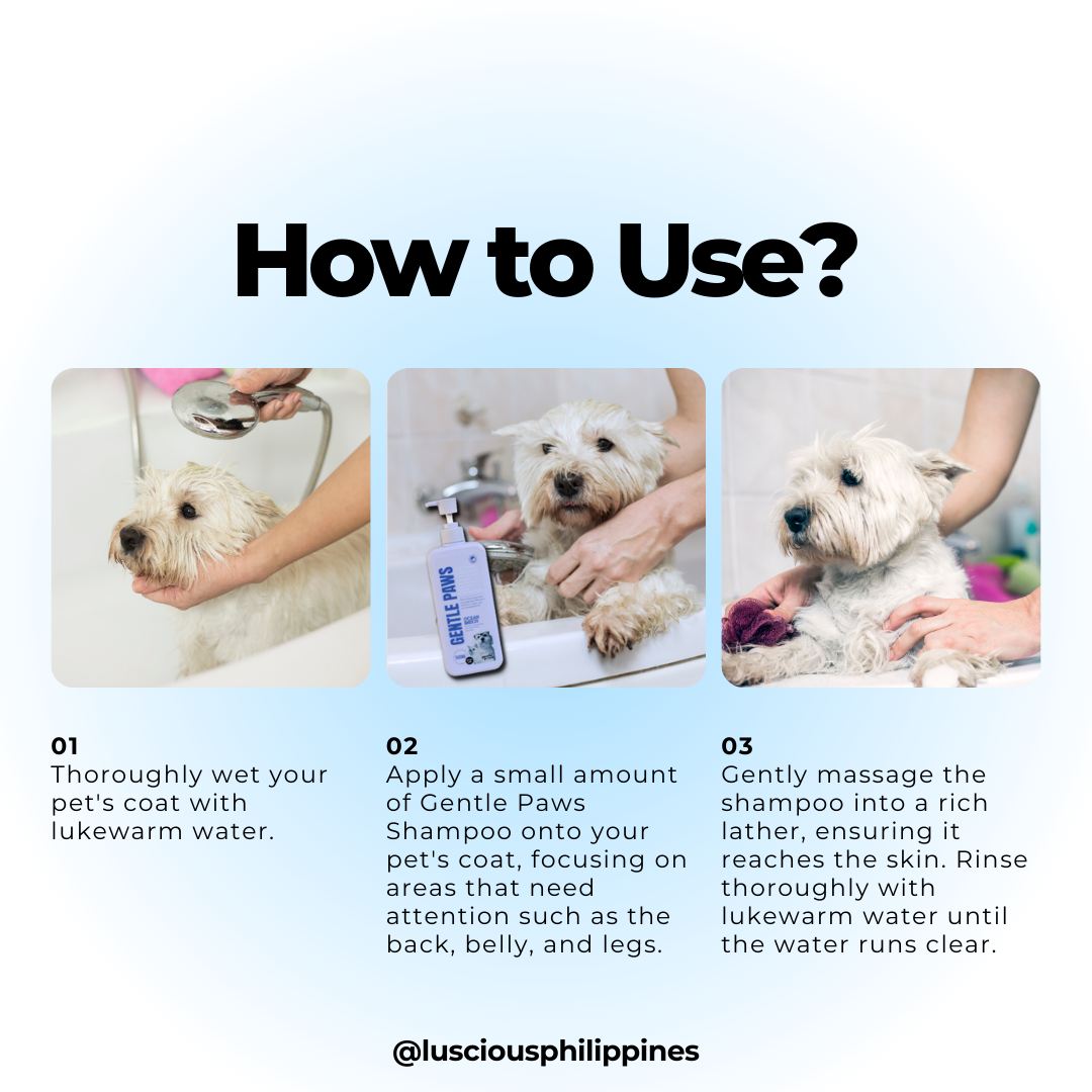 Luscious 15ml Gentle Paws Natural Organic Sachet Pack Tear Free Plant ...