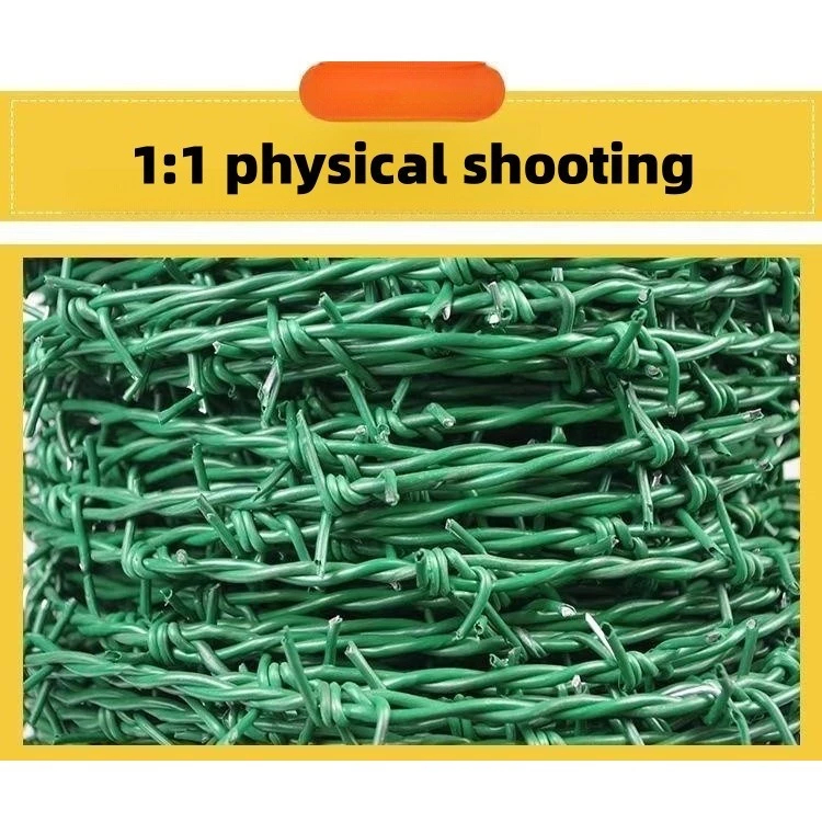 50m/100M/ 200M Iron Barbed Wire Roll Fence Barbed Wire Anti-climb ...