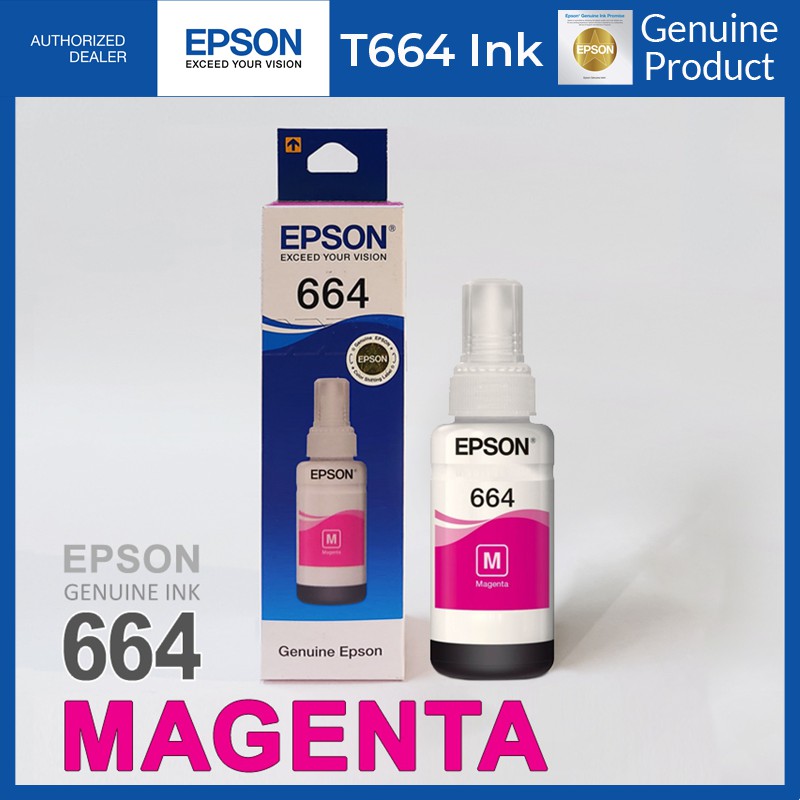 Original Epson Ink T664 Refill Ink For L121/L120/L220/L350/L565 Dye ink Epson 664 Ink Original ...