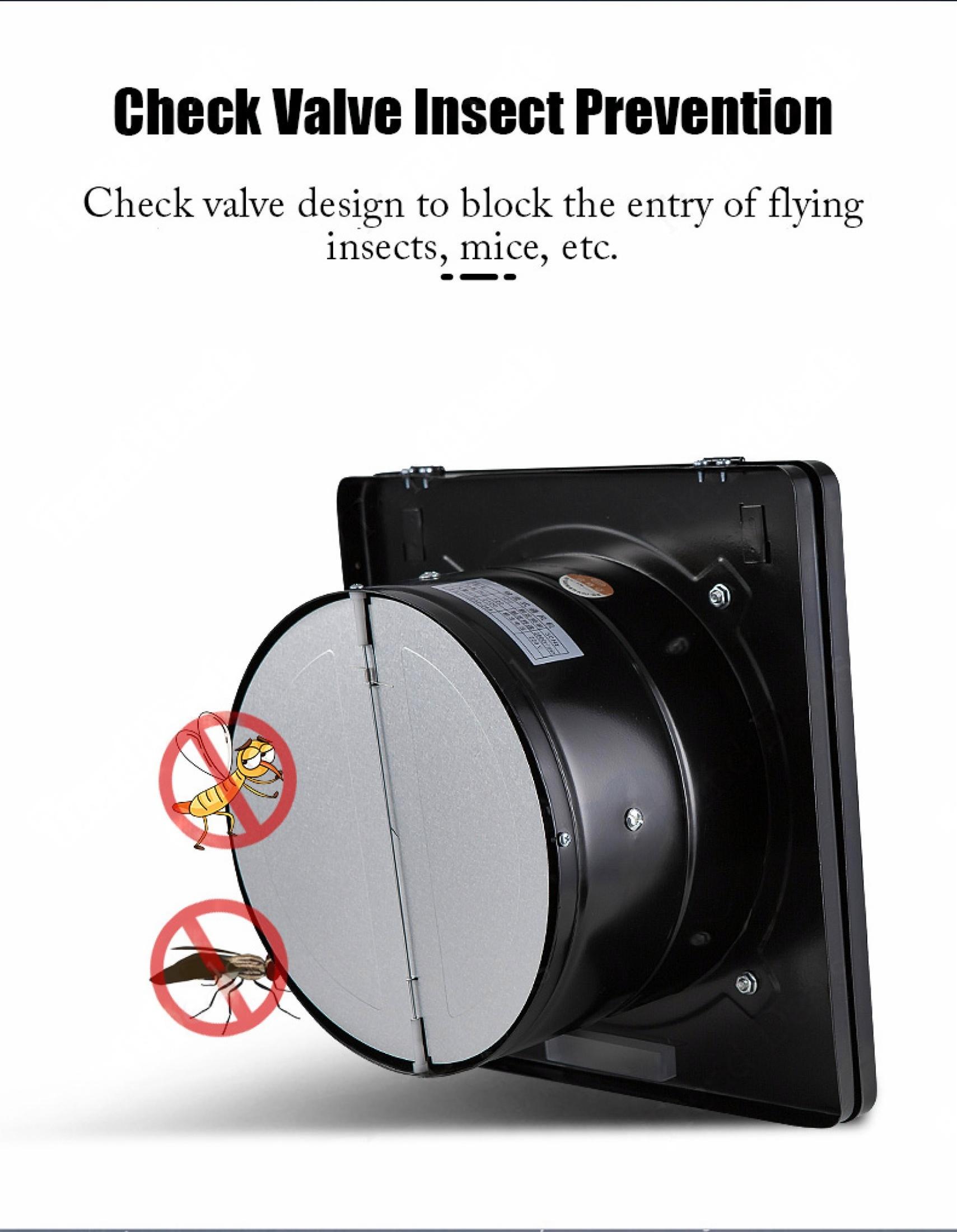 Flap type 10in Kitchen exhaust fan with hood,Kitchen exhaust fan ...