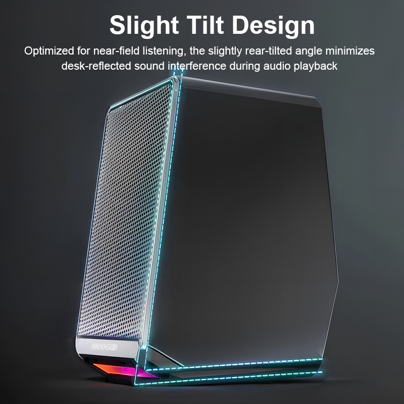 MeeGoo PC RGB Speaker Desktop Surround Stereo Computer Speaker Gaming ...