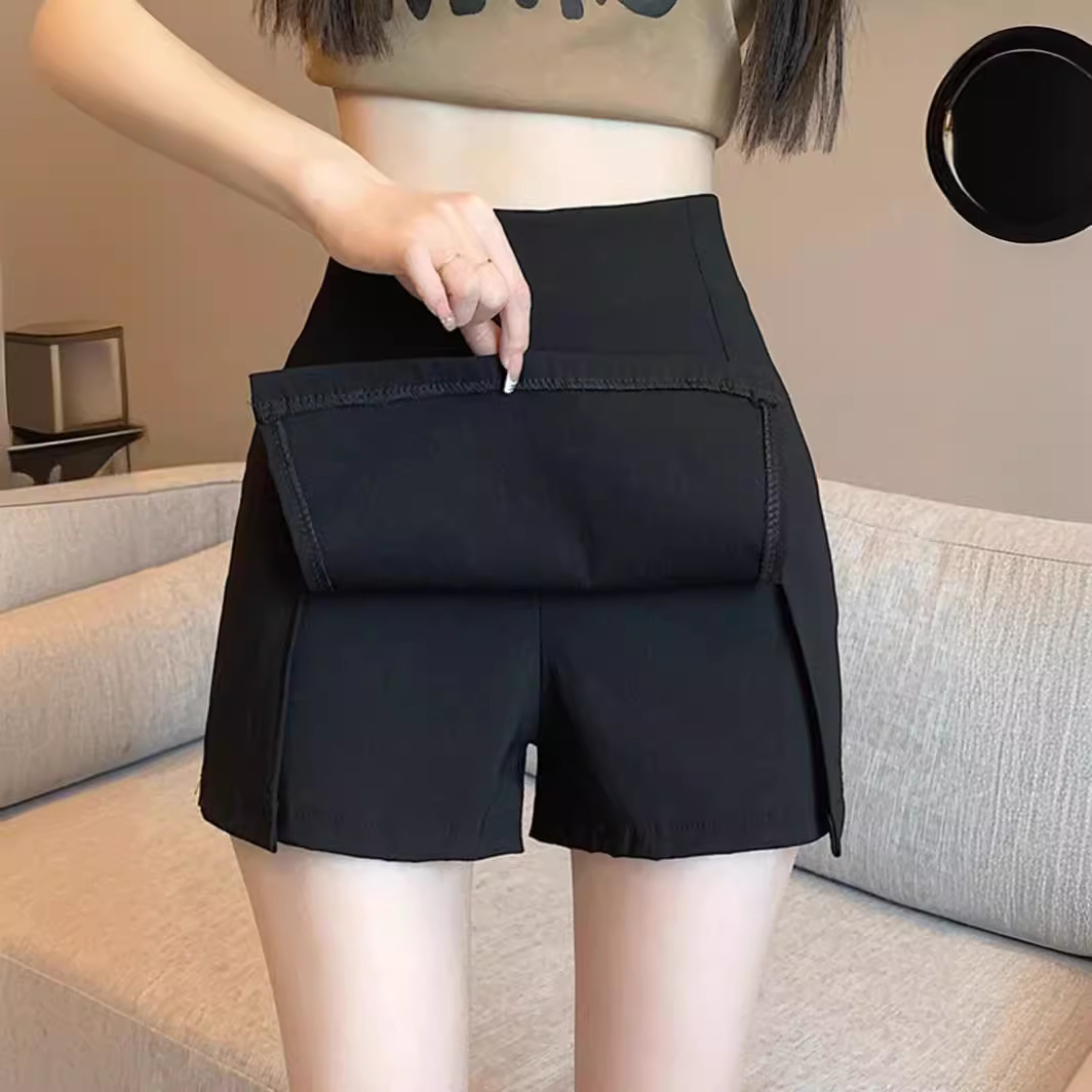 Womens Korean High Waisted Short Skorts Slim Fit Mini Skirt Pants Skirt ...